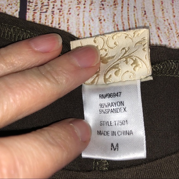 Daytrip | Tops | Daytrip Buckle Tunic Top Army Green Sequin | Poshmark